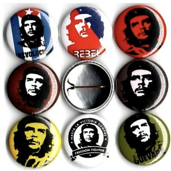Accessories | Che Guevara Buttons Badge Pins Set Of 8 | Poshmark